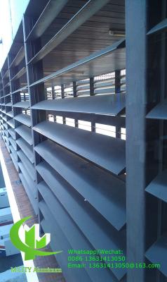 China guangdong manufacturer aluminium louvres for building decoration as per architect design 100mm size for sale