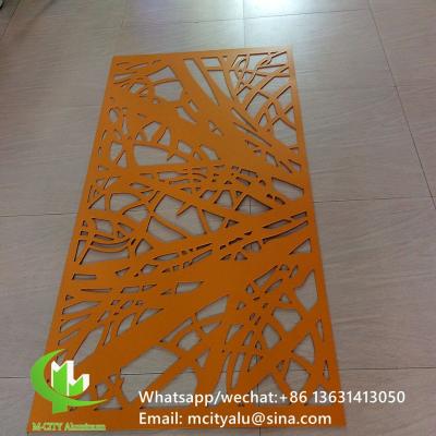 China Custom Tree Patterns Laser Cut Aluminum Screen Panel with Powder Coated Surface and 1000x2000mm Standard Size for sale