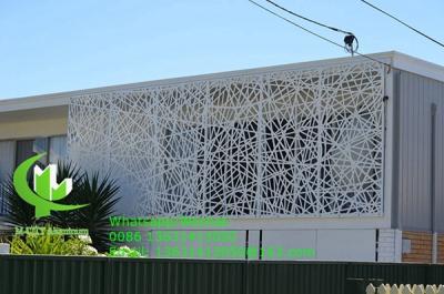 China 2.5mm Thick Powder Coated Aluminum Veneer Sheet with Custom Patterns for Privacy Screen and Facade Decoration for sale