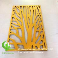 China Tree Patterns Design Laser Cut Aluminum Screen Panel with Powder Coated Customizable Patterns for Facade for sale