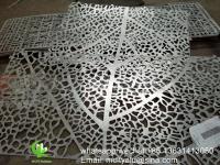 China 2.5mm Thickness Powder Coated Perforated Aluminum Panel with Custom Patterns for Facade Cladding for sale