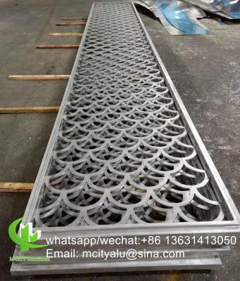 Metal aluminum hollow screen panel perforated sheet for decoration