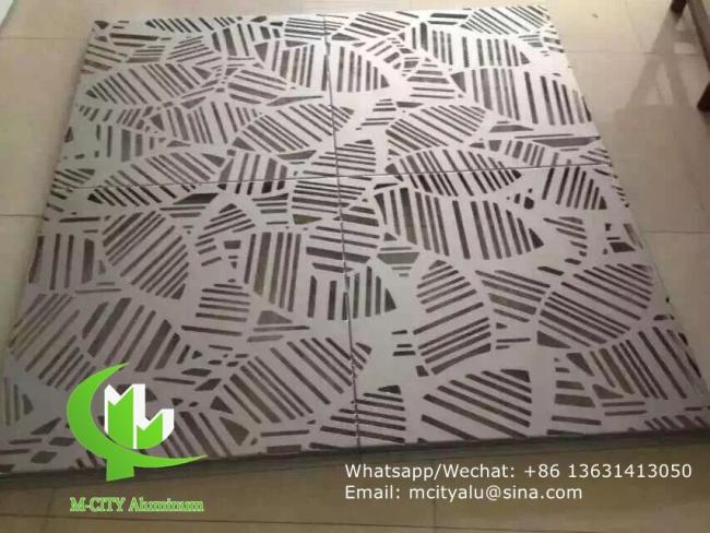 Aluminum perforated laser cutting facade panel