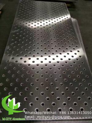 China Aluminum perforated sheet for facade curtain wall fence with 2mm thickness pvdf paint for sale