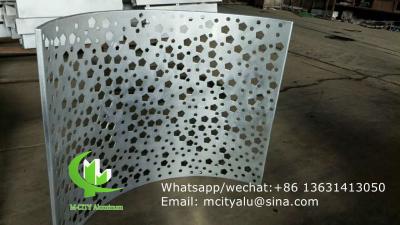 China Custom Made Aluminum Cladding Panel with Perforation Hole and Powder Coated Finish for Facade Curtain Wall for sale