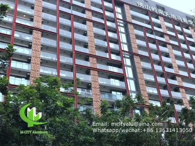 China metal railing panel balcony panel Aluminum perforated decorative panel for curtain wall facade cladding wall panel for sale