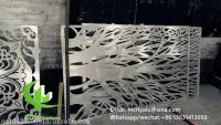 China 2mm Thickness Powder Coated Aluminum Hollow Wall Panel for Custom Pattern Perforated Facade Cladding for sale
