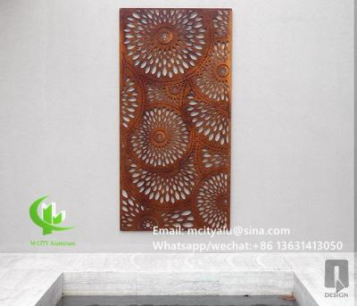 China 2mm Thick Powder Coated Aluminum Wall Panel for Perforated Facade Cladding with Custom Patterns for sale