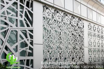 China 2mm thickness aluminum perforated panel with powder coated finish for customizable facade cladding designs for sale