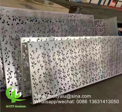 China 2mm Thickness Laser Cut Perforated Aluminum Sheet for Screen Room Divider Fence with Powder Coated Finish for sale