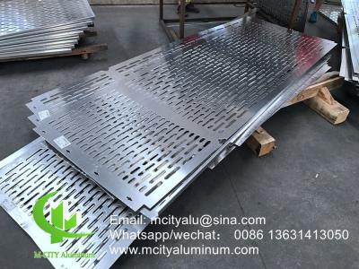 China Powder Coated CNC Turret Punching Perforated Aluminum Panel with Custom RAL Colors for Facade Cladding for sale