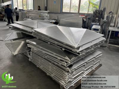 China Architectural 3D Aluminium Cladding Wall Panels Facades System Perforation for sale