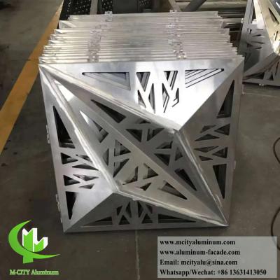 China 3mm Thickness Perforated Pattern Powder Coated Aluminum Cladding Panel for Metal Facade for sale