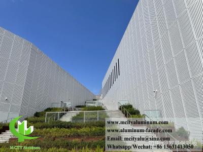 China Architectural Perforated Aluminum Facade Panel with PVDF Super Durable Coating and Customizable RAL Colors Using CNC Laser Cutting Technology for sale