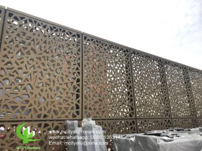 exterior privacy screen custom made solid panel Aluminum perforated panel for wall panel