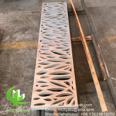 China 2mm Aluminum Perforated Panel with Powder Coated Surface and Custom RAL Colors for Decorative Facade Cladding for sale