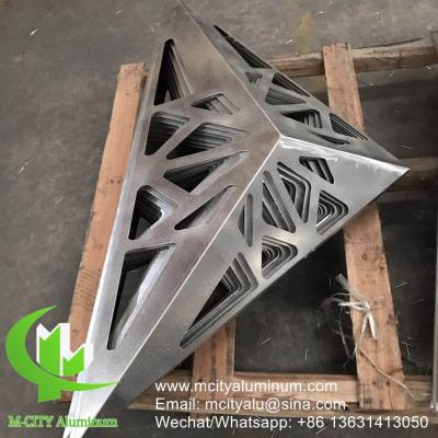 China Powder Coated Aluminum Privacy Screen with Custom Design for 2.5m Metal Facade Cladding for sale