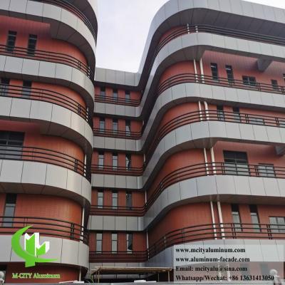 China External Cladding Solid Aluminum Panel PVDF Coating Durable Weather Proof for sale