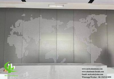 China Powder Coated Perforated Aluminum Panel for Customizable Size Laser Cut Facade Cladding for sale
