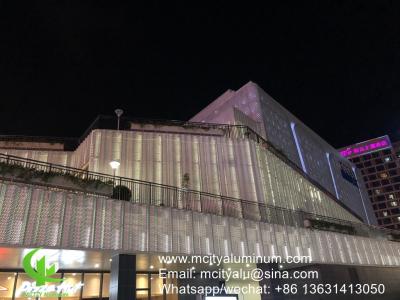 China Perforated aluminum panel  facade wall cladding panel exterior building cover for building outdoor face for sale