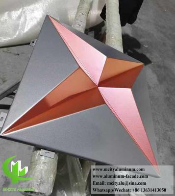 China Powder Coated 3D Metal Facade Aluminum Cladding Panel with Customizable Design in 1000x2000mm for sale
