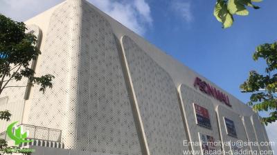 China Powder Coated Perforated Aluminum Facade Panel 1200x2400mm with Customizable Patterns for sale
