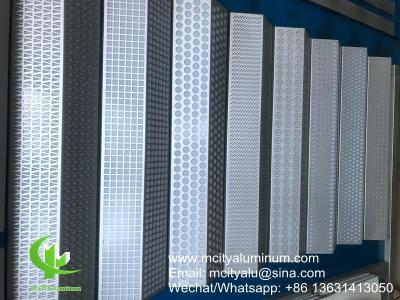 China PVDF Paint Custom Patterns Perforated Aluminum Panel 1000x2000mm for Building Facade Cladding for sale