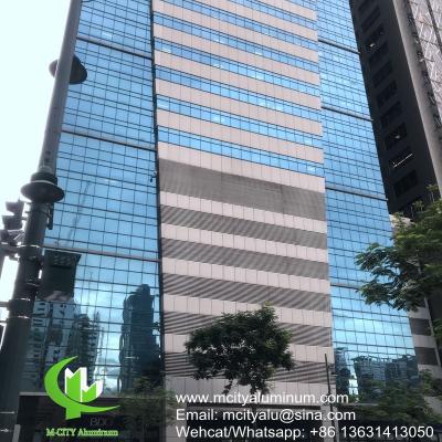 China Powder Coated Aluminum Facade Cladding Panel with Customizable RAL Colors and 1.5-10mm Thickness for Building Exteriors for sale