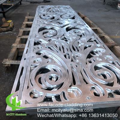 China 10mm Powder Coated Laser Cut Perforated Aluminum Panel for Facade Cladding and Exterior Decoration for sale