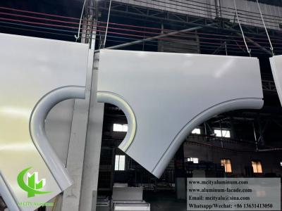 China Double Curved Shape Aluminum Cladding Panels with Powder Coated Finish and Customizable Designs for sale