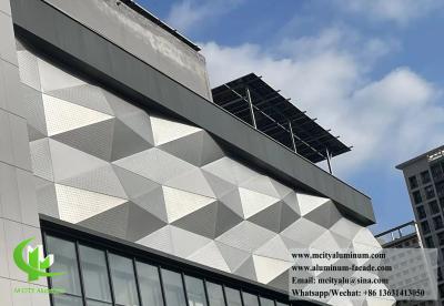 China 3D Metal Cladding Aluminum Panels For Architectural Facades And Wall Cladding System for sale