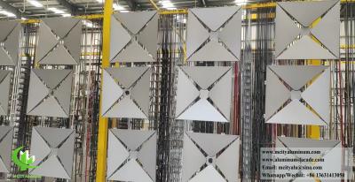 China 3D Metal Facade Panel with LED Light Integration Customizable RAL Colors and Powder Coated Surface for sale