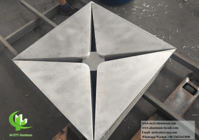 China Powder Coated 3D Metal Cladding Panels with Customizable Sizes and Perforated Design for Facade Decoration for sale