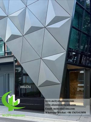 China Custom Made PVDF Coated Aluminum Cladding Panel with Class A Fire Resistance and Customizable Thickness 1.5mm-4.0mm for sale