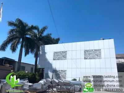 China Exterior Metal patterned aluminum facade wall cladding metal curtain wall for sale