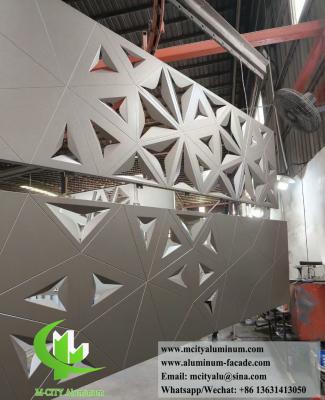 China Exterior Grade Aluminum Facade Panel with Laser Cut 3D Shape and Customizable Patterns for sale