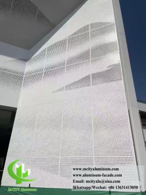 China Custom Design Perforated Aluminum Facade Panel with 0.5mm-12mm Thickness and Burr-Free Edges for sale
