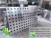 China Powder Coated Aluminum Cladding Panel with Perforated Pattern and Custom RAL Colors for Facade Decoration for sale
