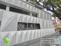 China Custom 3-Dimensional Perforated Solid Aluminum Facade Cladding Panel for sale
