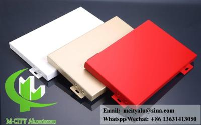 China Powder Coated Solid Aluminum Panel for Wall Cladding with Custom RAL Colors and 1.5-10mm Thickness for sale