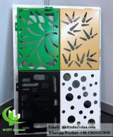 China Laser Cut Powder Coated Aluminum Cladding Panel with Customizable RAL Colors for Facade and Wall Applications for sale