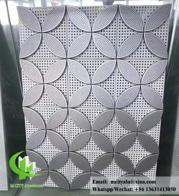 China Powder Coated Solid Aluminum Panel with Customizable RAL Colors and Perforated Design for Architectural Facade for sale