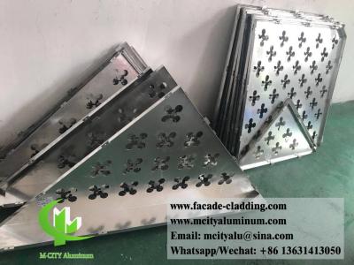 China Powder Coated Laser Cut Aluminum Facade Panel 1000x2000mm for Weatherproof Cladding for sale