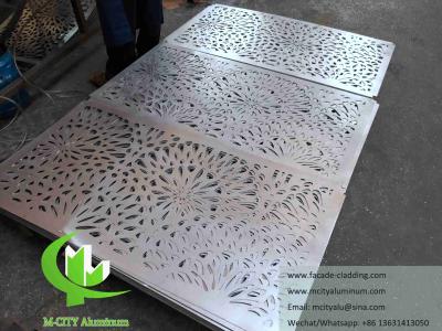 China Aluminum wall panel exterior perforated cnc carved panel for building decoration for sale