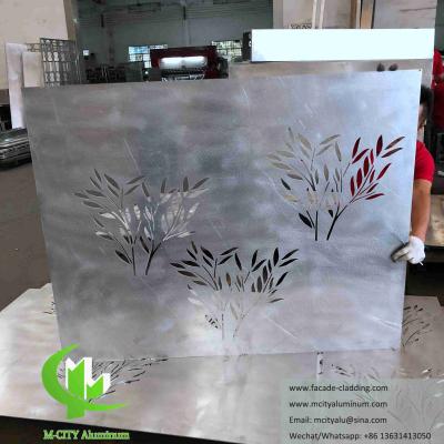 China Customized Tree Design Aluminum Facade Panel with Powder Coated Surface and 1000x1500mm Size for Hotel Facade for sale