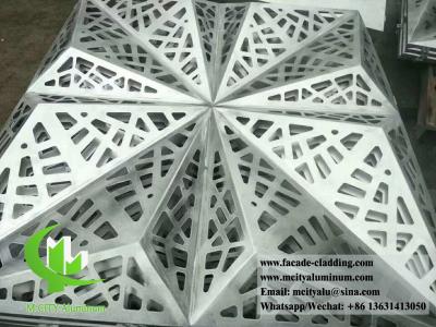 China Customized 3D Aluminum Panel for Hotel Facade with Powder Coated Finish in 1000x1500mm Size for sale