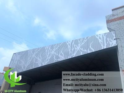 China Laser Cut Powder Coated Aluminum Facade Cladding with Customizable Patterns for Architectural Wall Cladding for sale