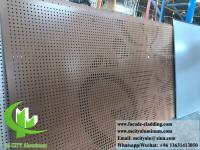 China Powder Coated Solid Aluminum Panel with Customizable RAL Colors and CNC Perforated Design for Facade Cladding for sale