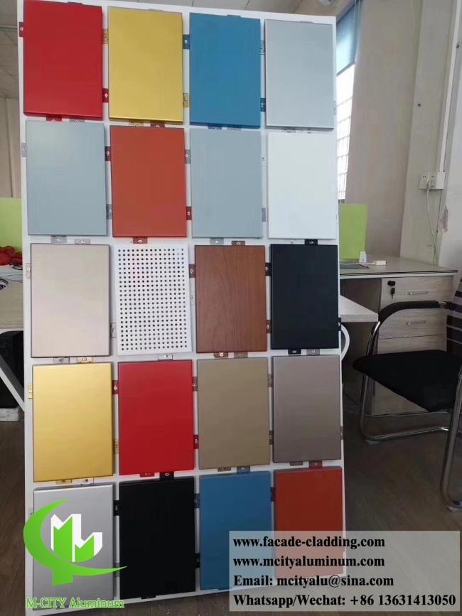 Aluminum panel installation detail