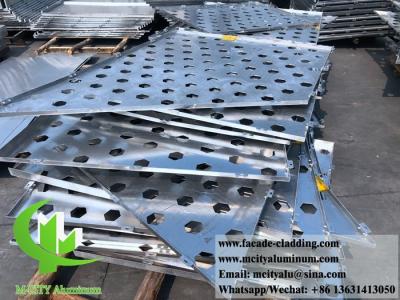 China CNC Cutting Custom RAL Colors Perforated Aluminum Panel 1.5mm to 10mm Thickness for Facade Cladding for sale